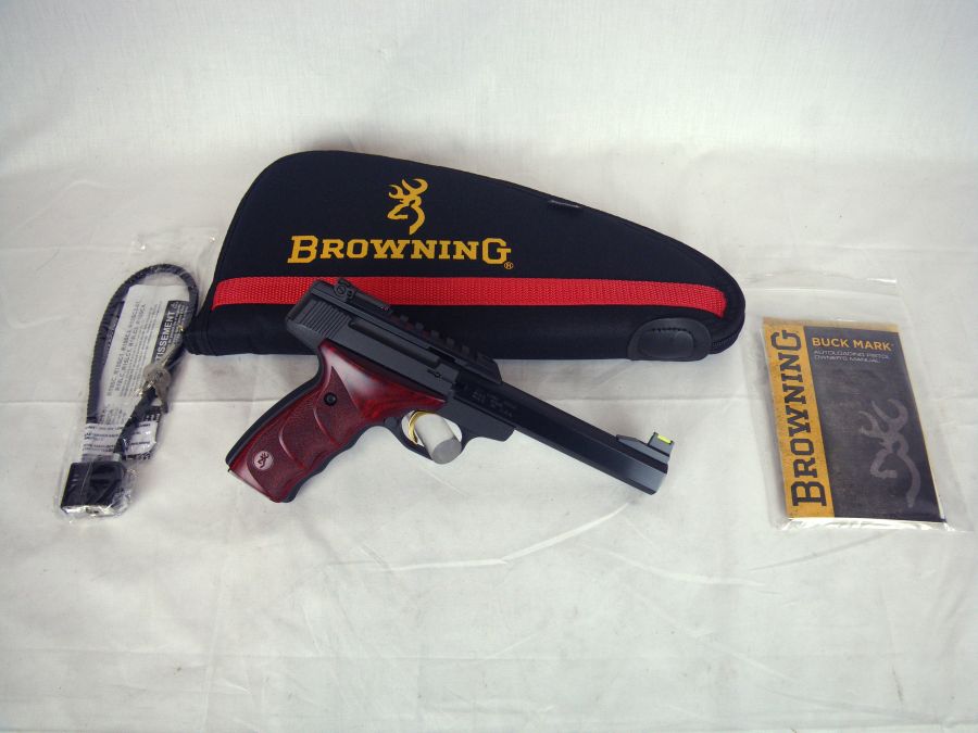 Browning Buckmark Plus UDX Rosewood 22lr 5.5" NEW - Semi Auto Pistols at GunBroker.com : 1080174449