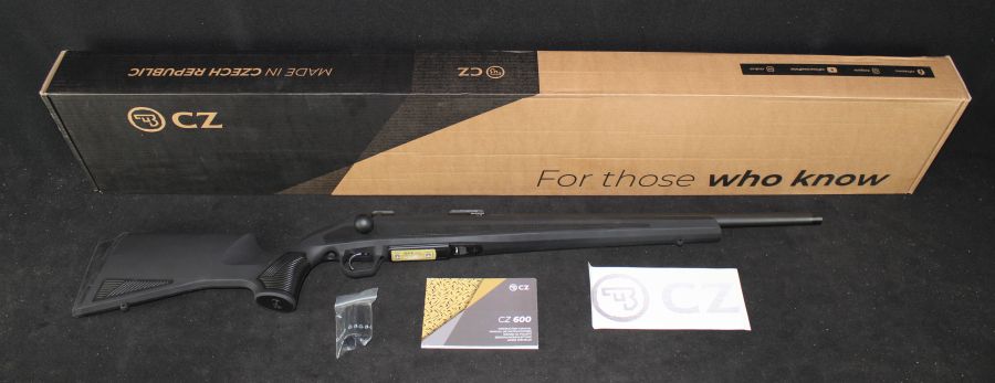 CZ 600 Alpha Black/Polymer 223 Rem 24” Threaded NEW 07401 - Bolt Action ...