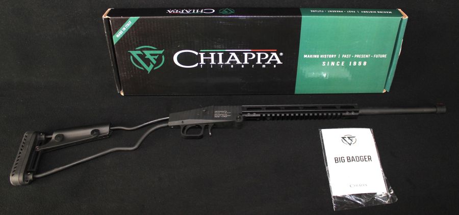 Chiappa Big Badger Folding Rifle 410 Bore Black 20” NEW 3" 500.273 ...