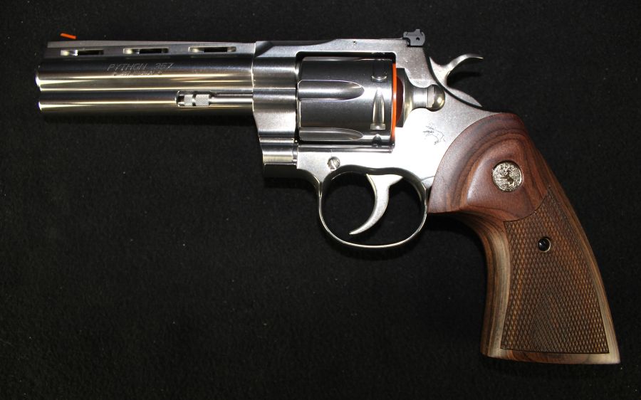 Colt Python 357 Magnum Stainless 5” NEW SP5WTS - Revolvers at GunBroker ...