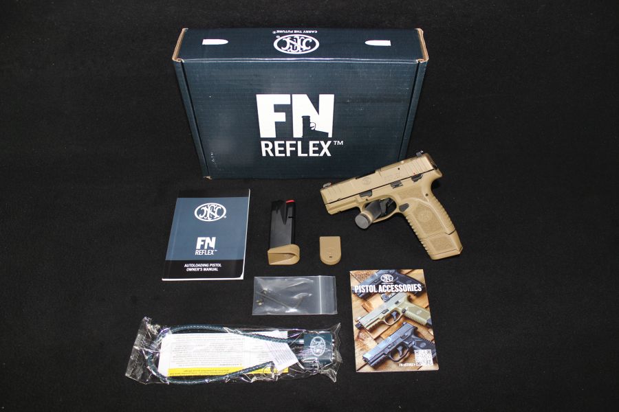 FN Reflex MRD (Optic Ready) 9mm FDE 3.3” NEW 66-101419 - Semi Auto ...