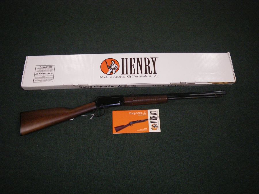 Henry Pump Action Octagon Rifle 22 Mag 20" #H003TM - Pump Action Rifles ...