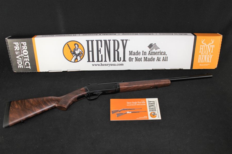 Henry Single Shot 450 Bushmaster 22" Wood/Blued H015-450 - Single Shot ...