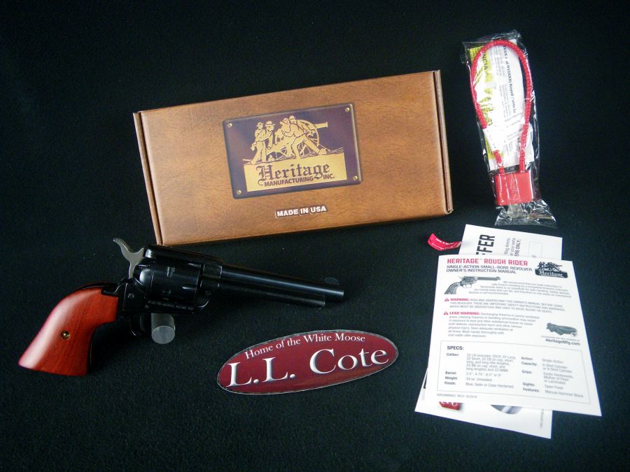 Heritage Rough Rider Wood 22lr 4.75" NEW RR22B4 - Revolvers at ...