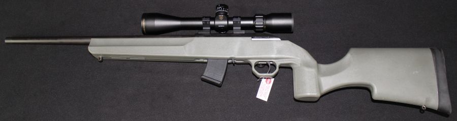 Howa M1100 22 WMR w/Scope Green 18” Threaded NEW HRF22WMRGG - Bolt ...