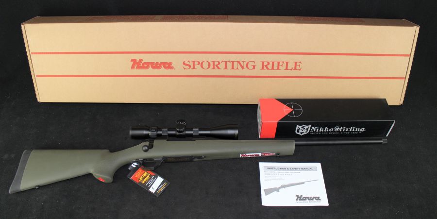 Howa M1500 Green Hogue 270 Win w/Scope 22” NEW HGP2270G - Bolt Action ...