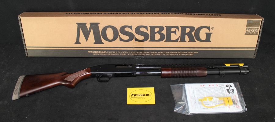 Mossberg 590 Retrograde 12ga 20.75” Wood NEW 3" 52150 - Pump Action ...