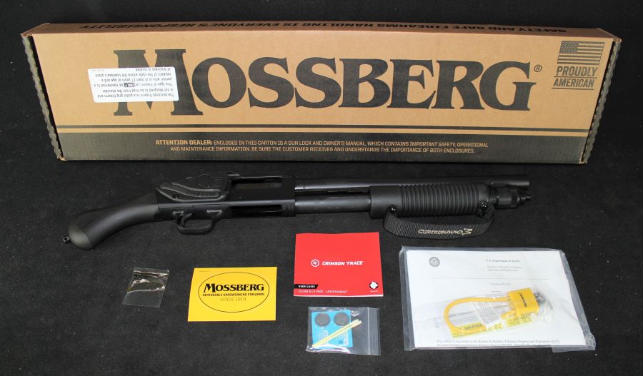 Mossberg 590 Shockwave 12ga w/Laser 14.375” NEW 3" 50638 - Pump Action ...