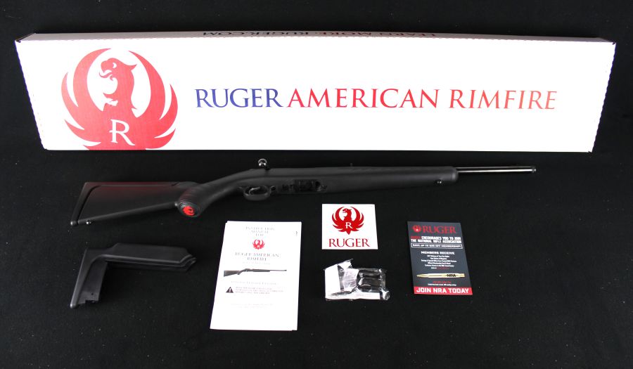 Ruger American Rimfire Compact 22lr 18” Satin Blued NEW 8306 - Bolt ...