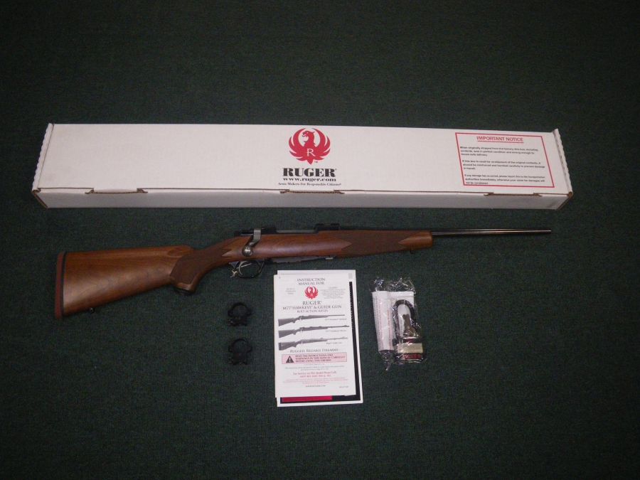 Ruger M77 Hawkeye Compact Blue/Wood 7mm-08 16.5" - Bolt Action Rifles ...
