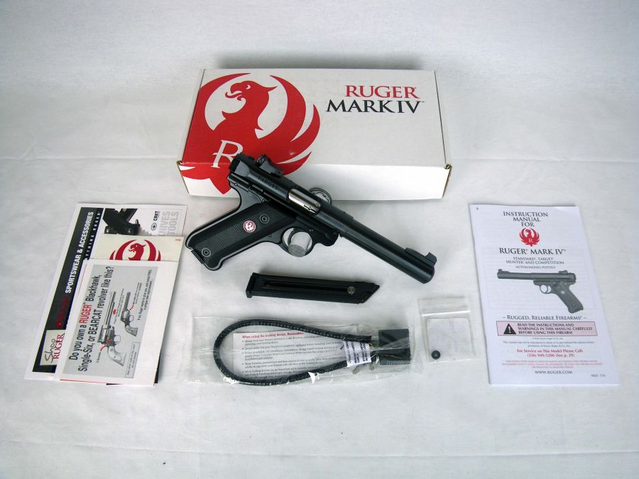 Ruger Mark IV Target Blued/Syn 22lr 5.5" NEW 40101 - Semi Auto Pistols ...