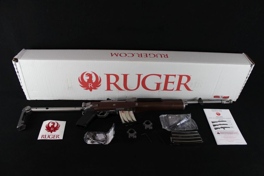 Ruger Mini-14 Tactical 5.56mm Nato Walnut 18.5” Walnut NEW 05895 - Semi ...