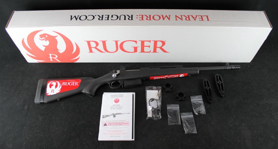 Ruger Scout 350 Legend Black Synthetic 16.5” NEW 6841 - Bolt Action ...