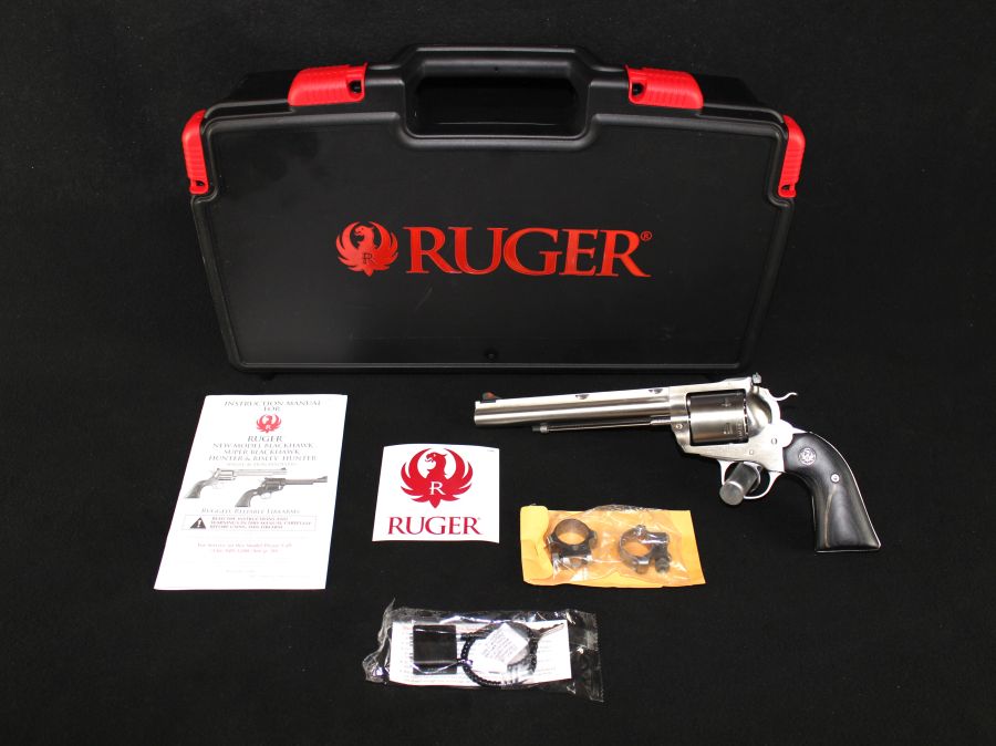 Ruger Super Blackhawk Bisley Hunter 44 Mag 7.5” Stainless NEW 0862 ...