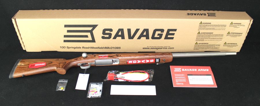 Savage 12 Varminter Low Profile 22-250 Rem 26” Laminate/SS NEW 18469 ...