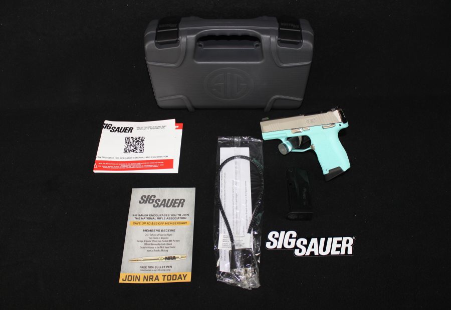Sig Sauer P365 380 ACP 3.1” Robins Egg Blue NEW 365-380-REB-MS - Semi ...