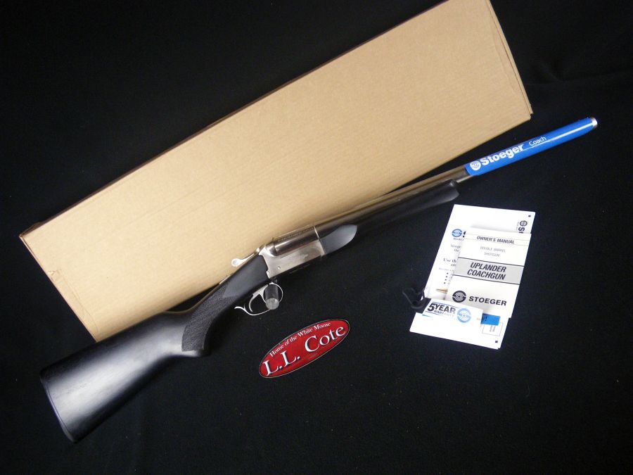 Stoeger Coach Gun Nickel 12ga 20" NEW 3" 31415 - Side By Side Shotguns ...