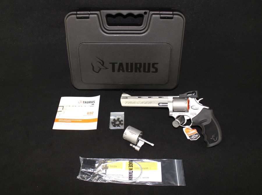 Taurus 692 Tracker 357 Mag/38 Spl +P/9mm Stainless 6.5” NEW 2-692069 ...