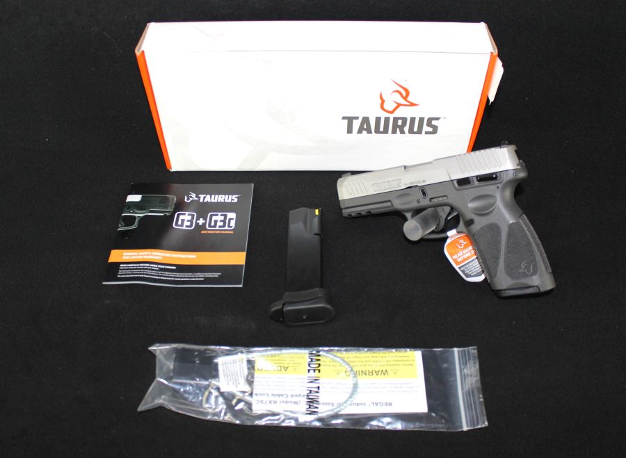 Taurus G3 9mm Tenifer Matte Stainless 4” NEW Full Size 1-G3B949G - Semi ...
