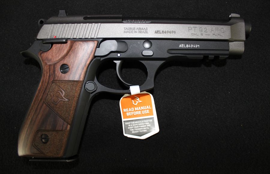 Taurus PT92 Tungsten / Wood 9mm 5" NEW 1-92015C1-HW2 - Semi Auto ...