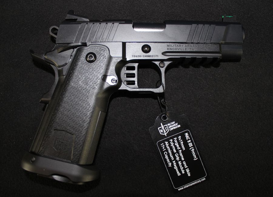 Tisas MAC 1911 Double Stack 9mm NEW Matte Black 4.25” 12500005 - Semi ...