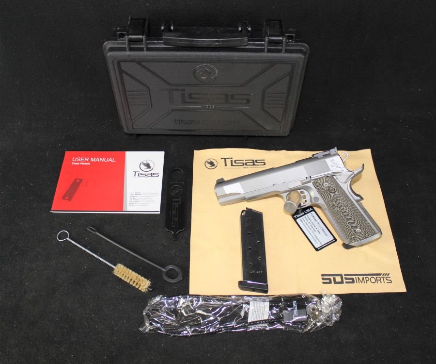 Tisas 1911 Match Stainless 45acp 5” NEW 10100511 - Semi Auto Pistols at ...