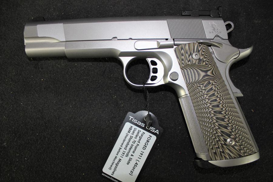 Tisas 1911 Match Stainless 45acp 5” NEW 10100511 - Semi Auto Pistols at ...