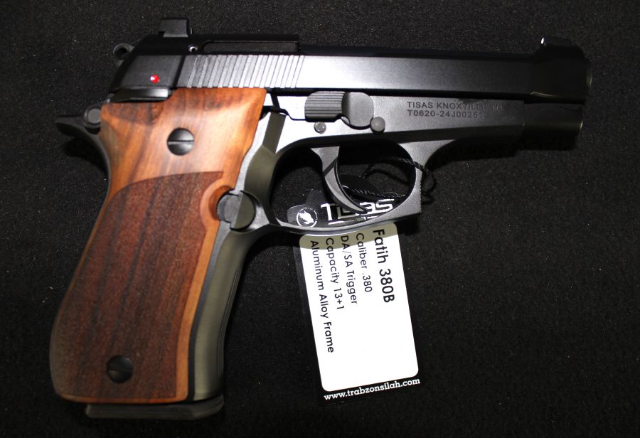 Tisas Fatih 13 380 ACP Black / Wood 3.94” NEW 11000103 - Semi Auto ...