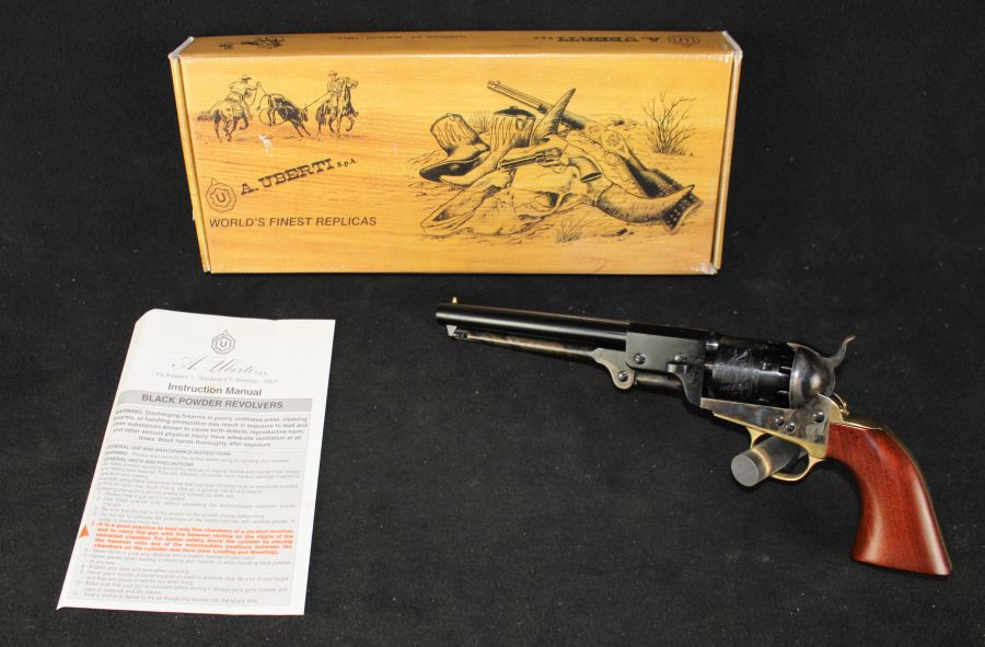 Uberti 1851 Navy 36 Cal 7.5” Case Hardened NEW 340030 - Black Powder ...