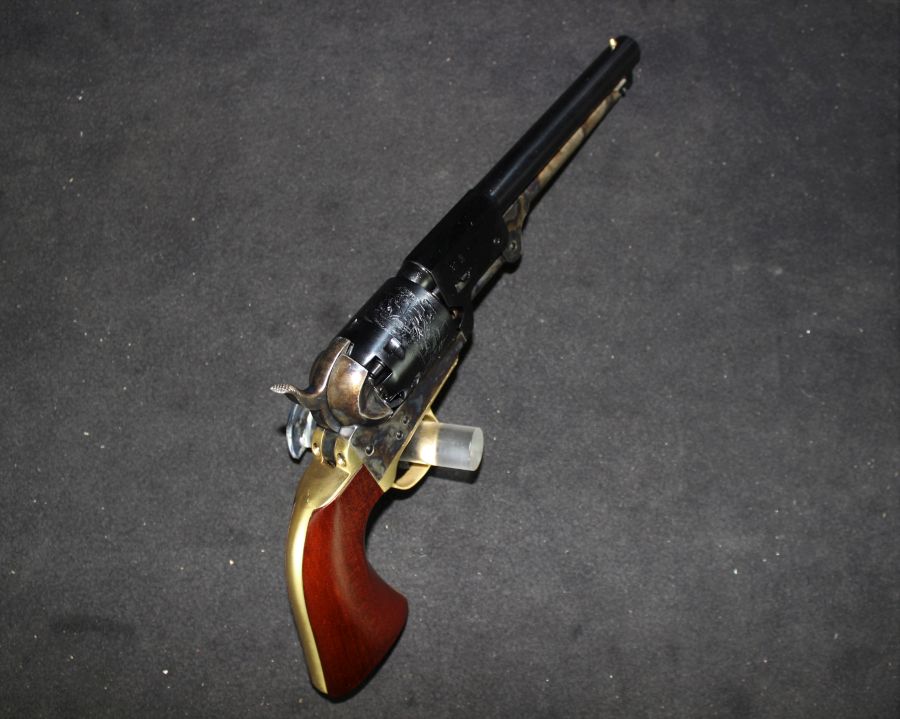 Uberti 1851 Navy 36 Cal 7.5” Case Hardened NEW 340030 - Black Powder ...