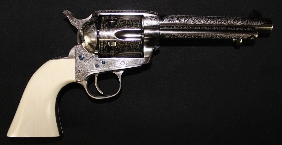 Uberti 1873 Cattleman “Teddy” 45 Colt 5.5” Nickel NEW 356719 ...
